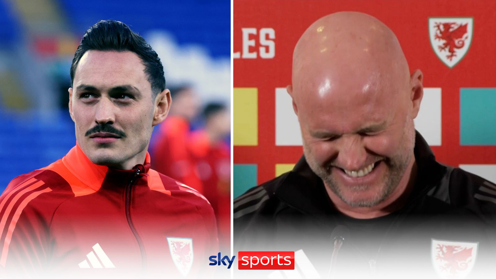 Rob Page protecting Connor Roberts' lucky moustache ahead of Wales vs ...