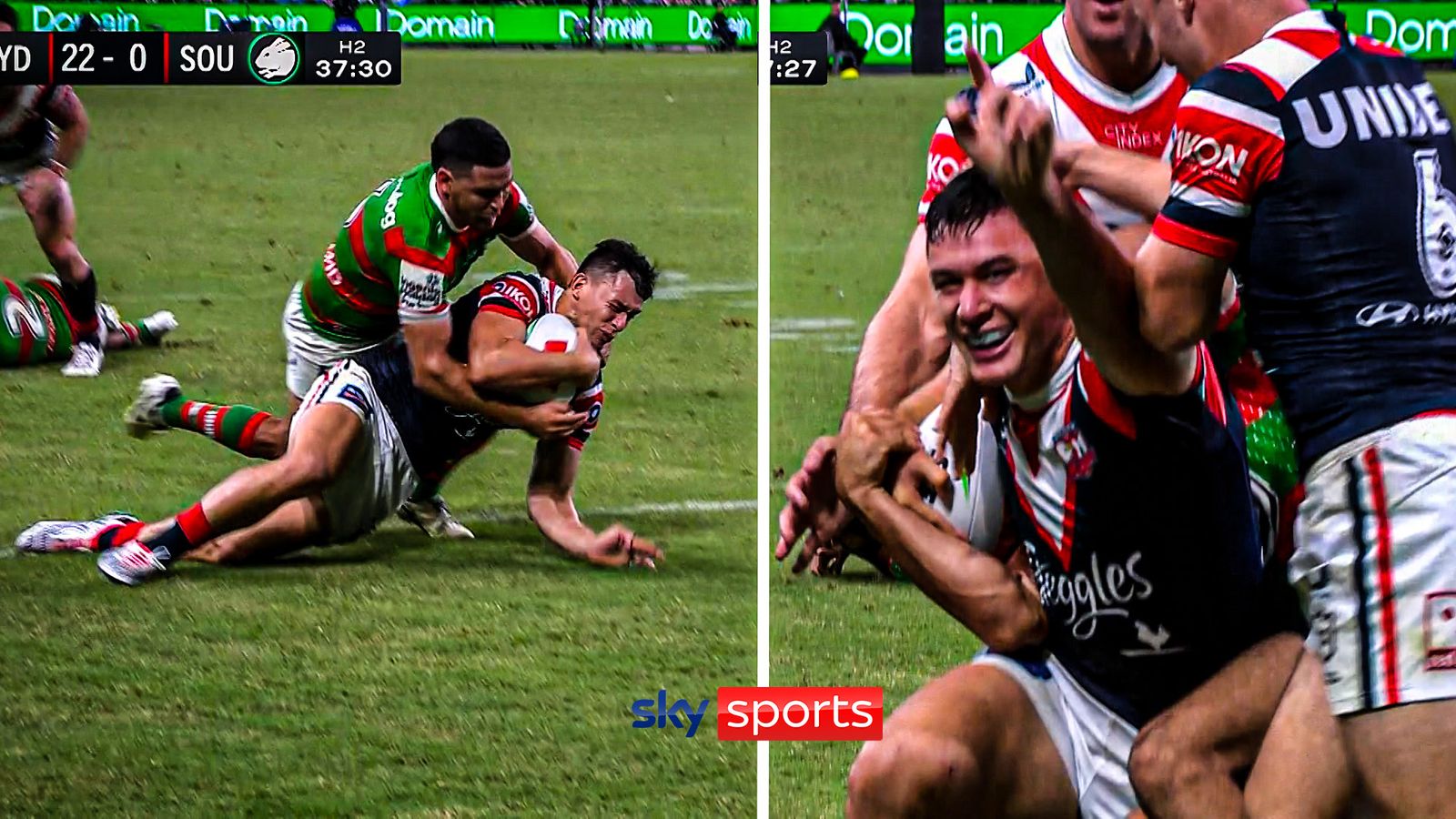 Joseph Manu shines in incredible Sydney Roosters try! | Rugby League ...