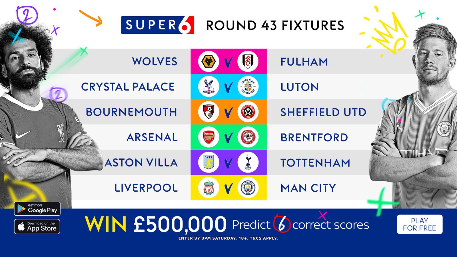 The Super 6 Rollover Returns: Win £500,000 for free! | Football News ...