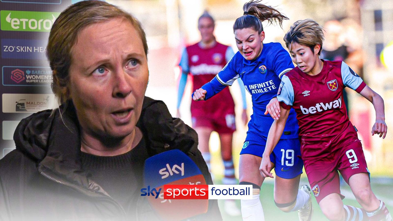 West Ham manager Rehanne Skinner fumes with offside call in 2-0 WSL defeat to Chelsea: 'I'm sick ...