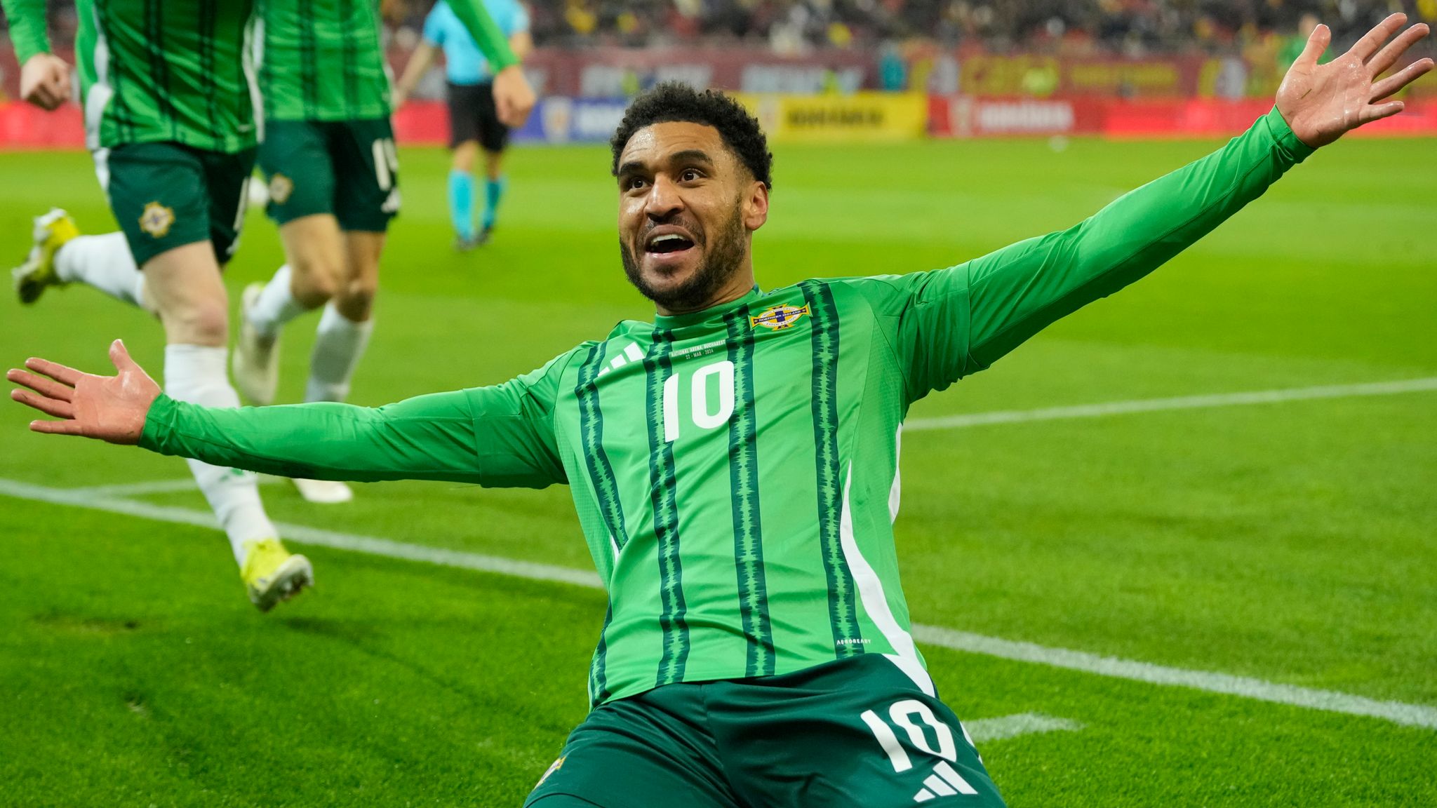 Romania 1-1 Northern Ireland: Jamie Reid scores on debut in encouraging ...