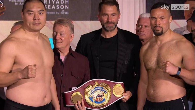 'That's a monster weight!' | Zhang weighs-in at 290lbs! | Boxing News ...