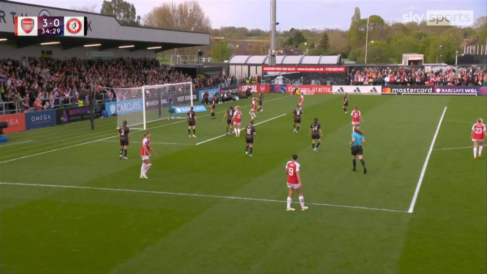 Steph Catley's cross takes a huge deflection to give Arsenal their ...