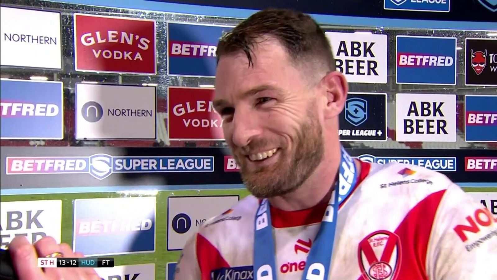 'We'll take that' | Daryl Clark reacts to last minute St Helens win ...