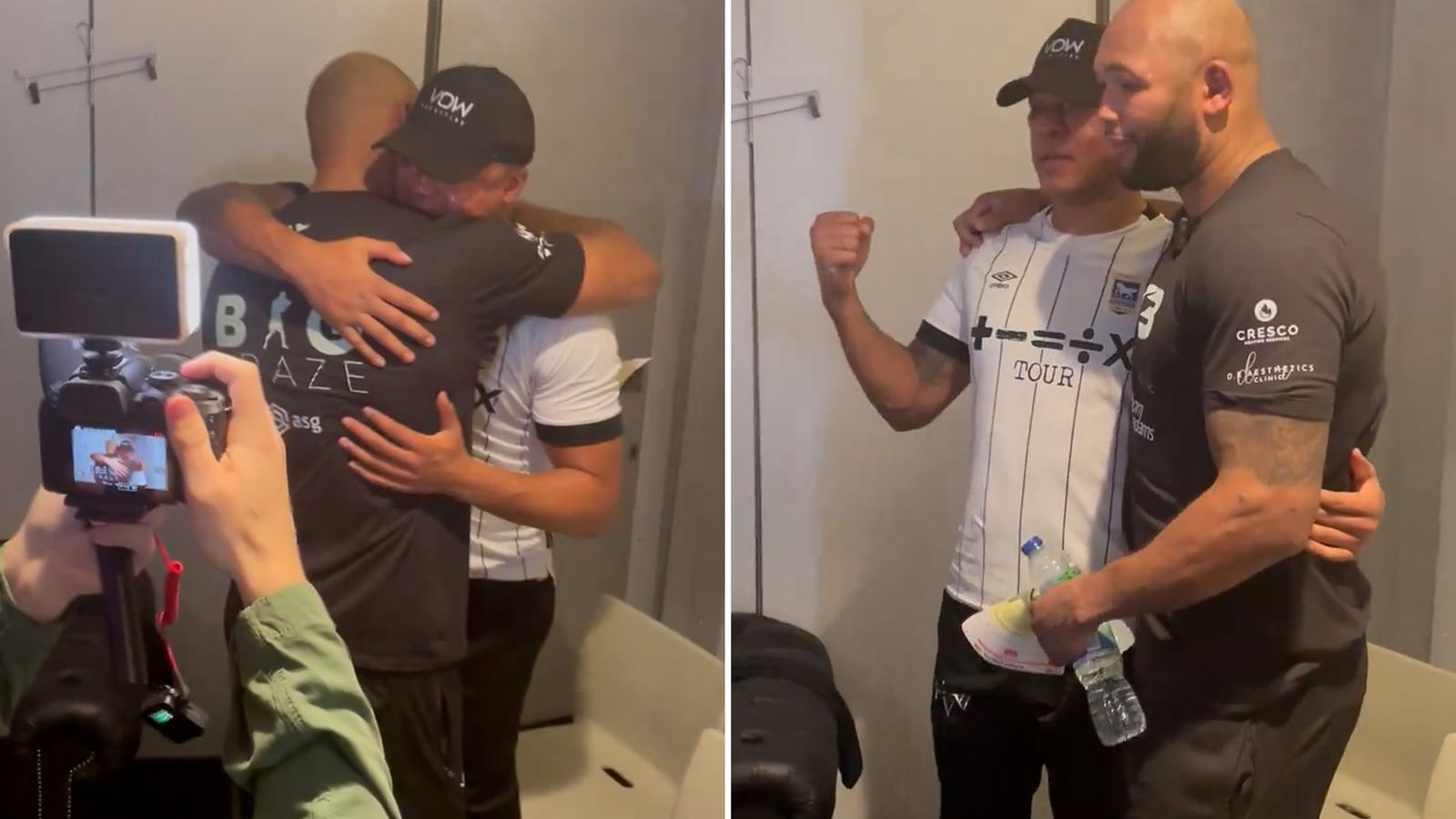 Frazer Clarke and Fabio Wardley show respect following heavyweight ...