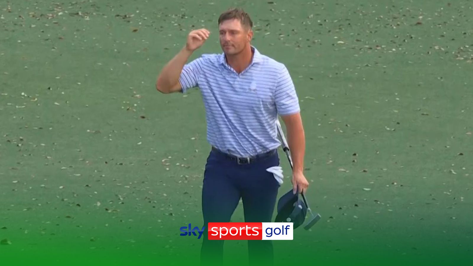 Bryson DeChambeau's imaginary hat tip - did he forget he'd taken it off ...