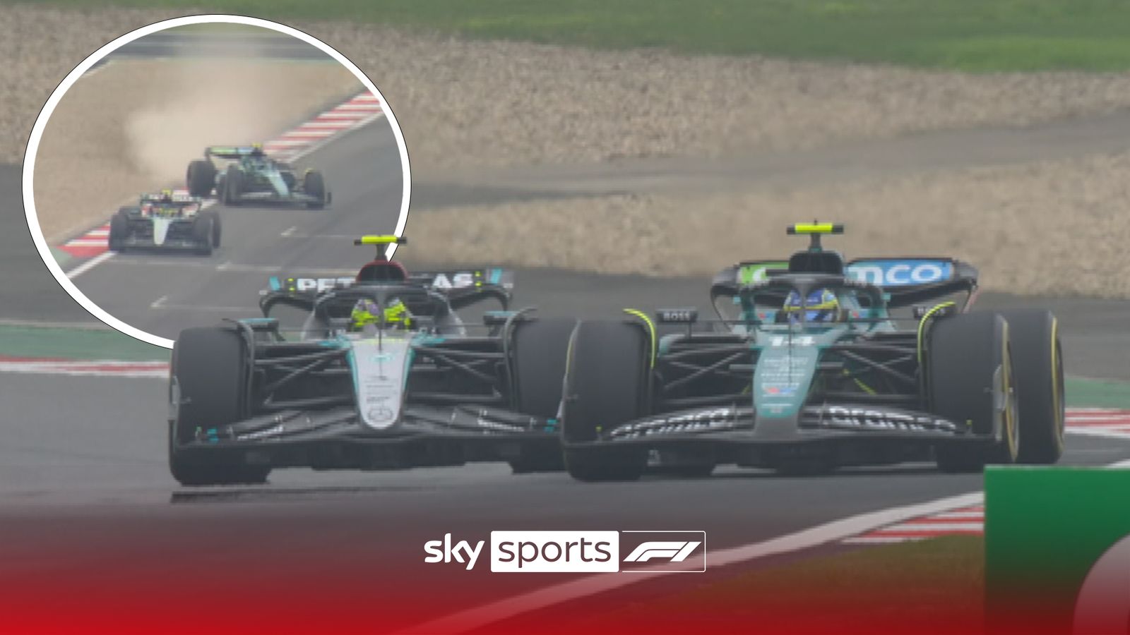 Fernando Alonso overtakes Lewis Hamilton AND Oscar Piastri after brilliant save! | F1 News | Sky ...