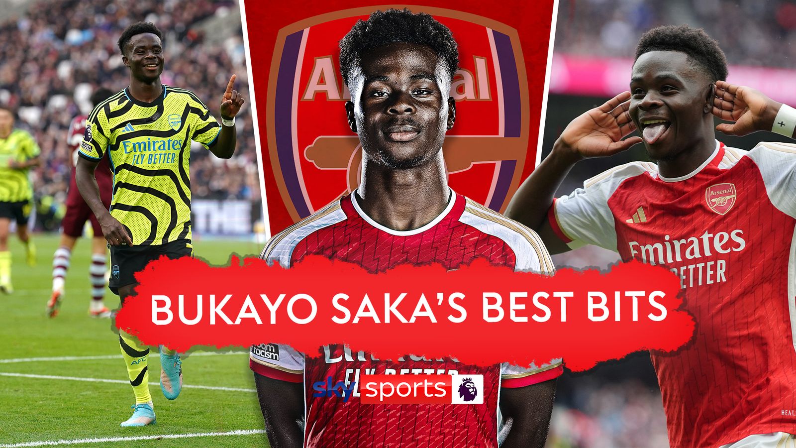 Bukayo Saka's 2023-24 Premier League best bits for Arsenal | Football ...