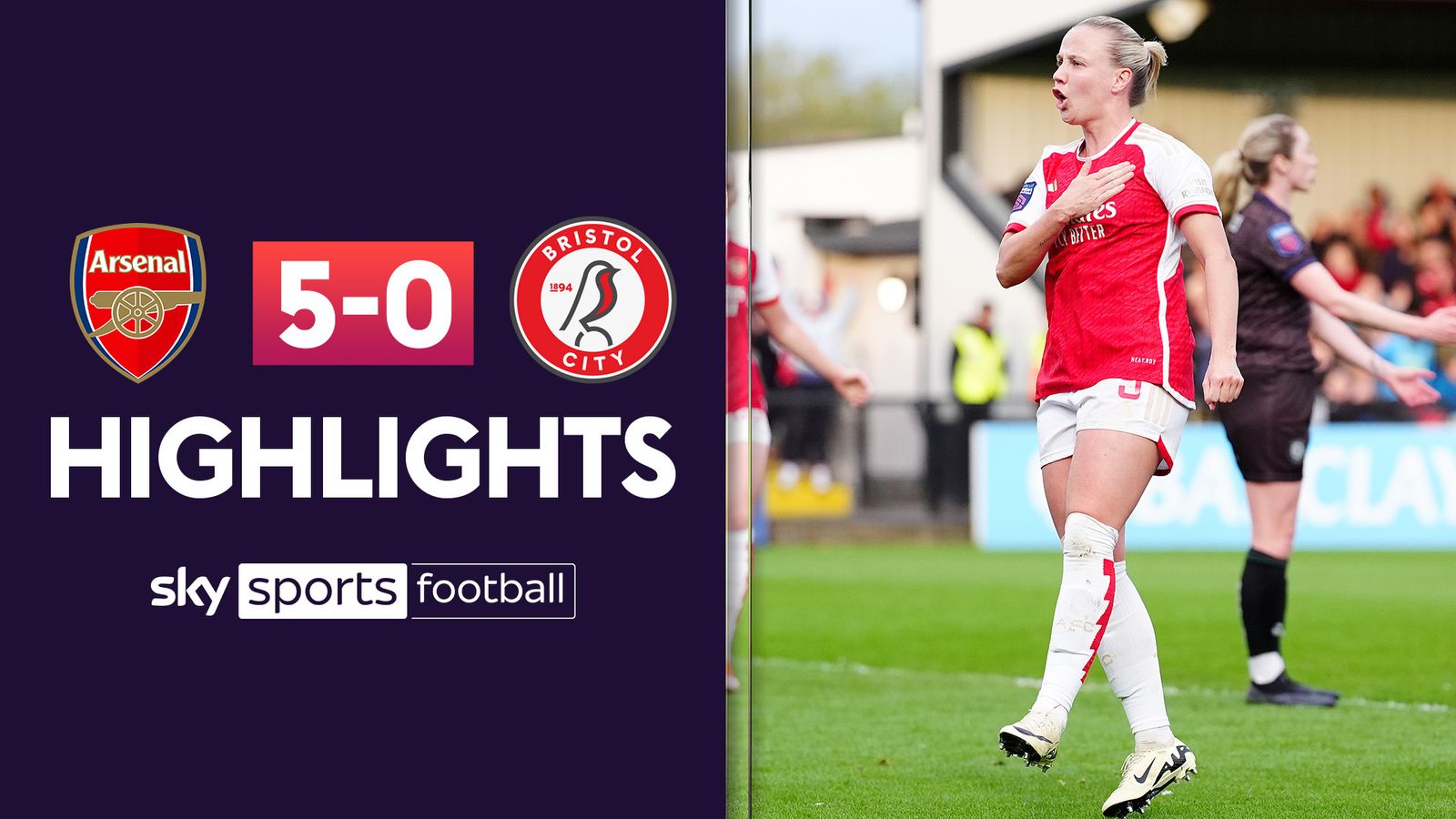 Arsenal 5-0 Bristol City | WSL highlights | Football News | Sky Sports