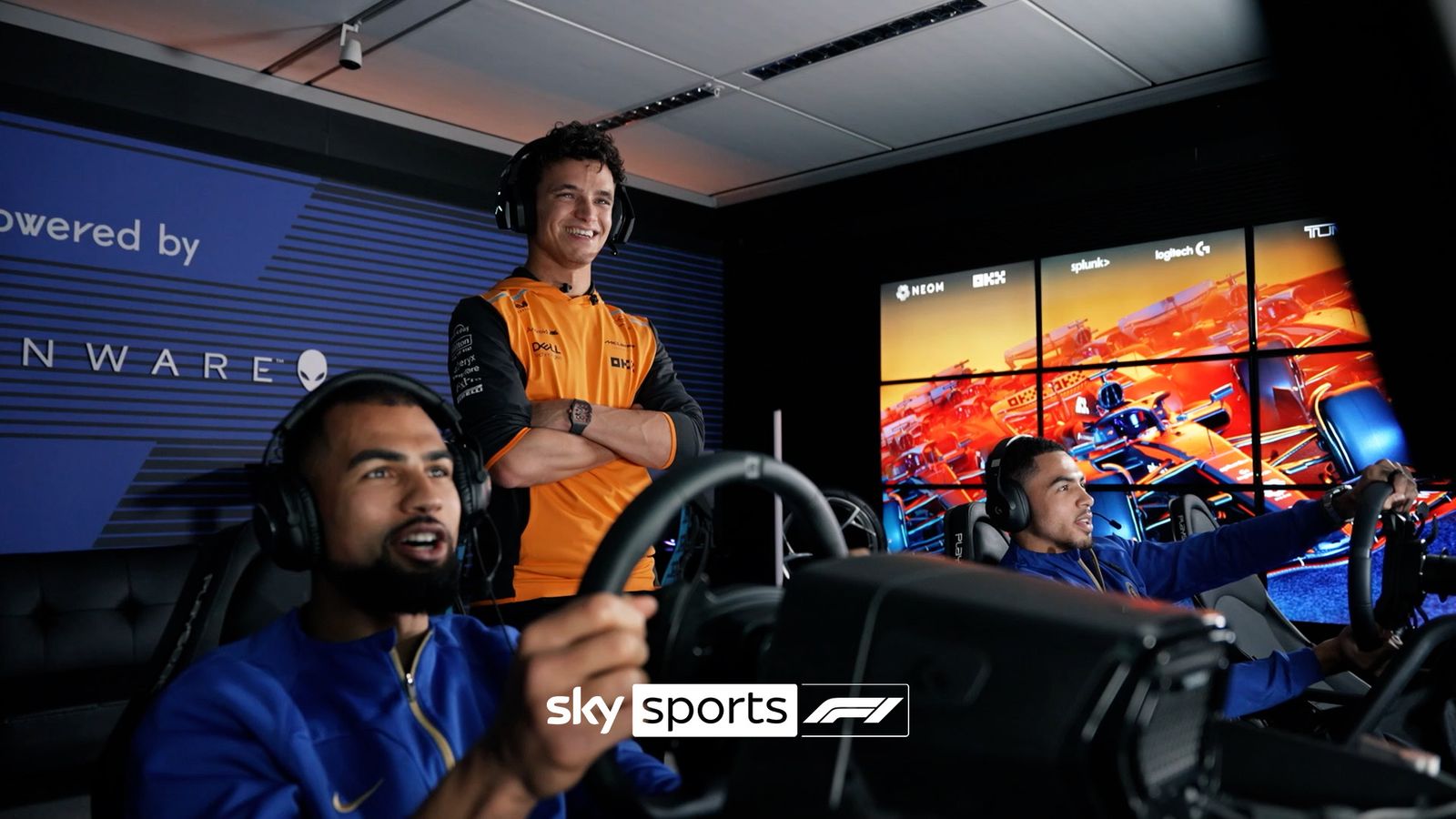 F1 meets Football! Lando Norris watches Chelsea's Levi Colwill take on ...