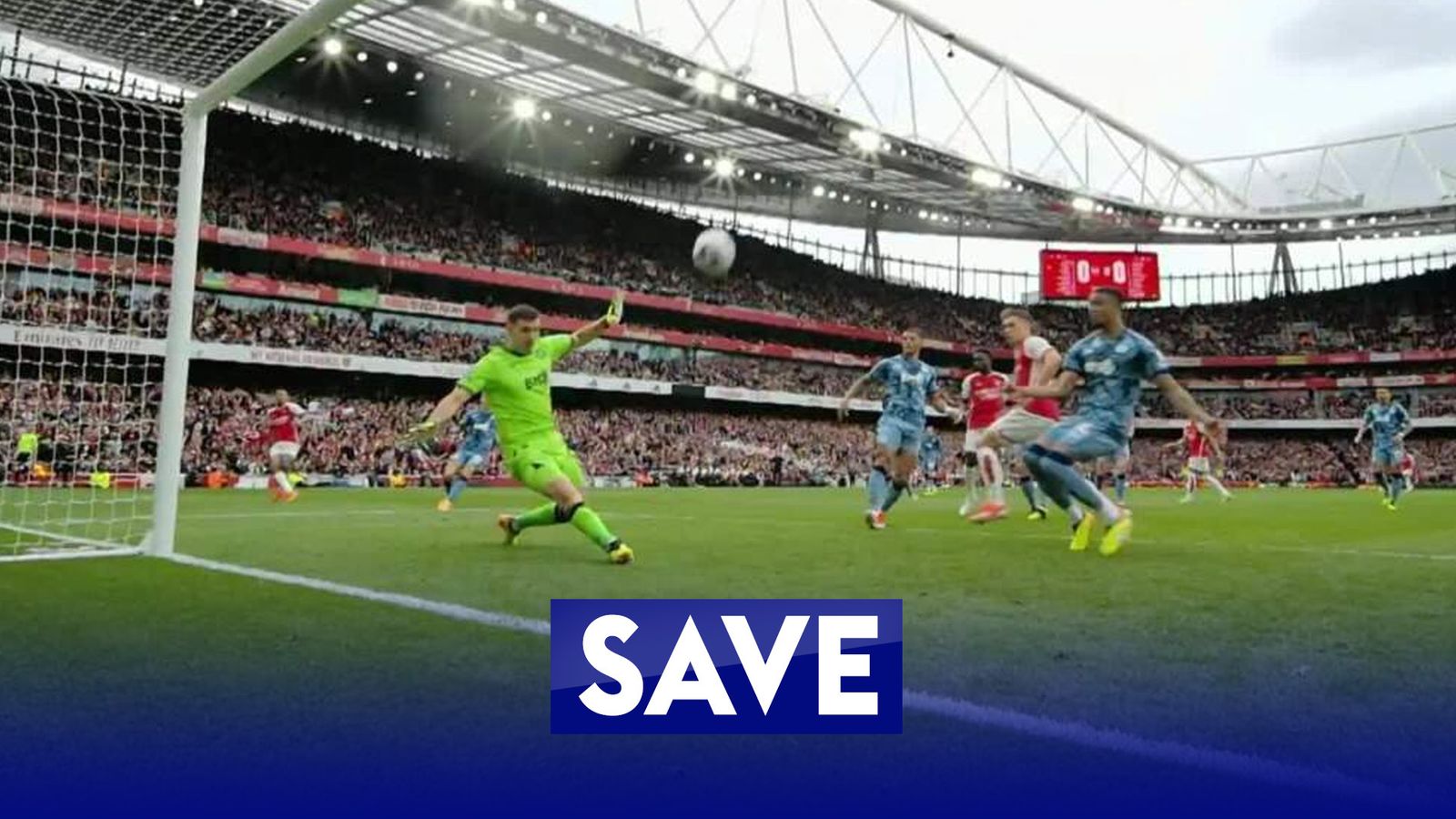 Superb Martinez save stops Arsenal from taking the lead! | Football ...