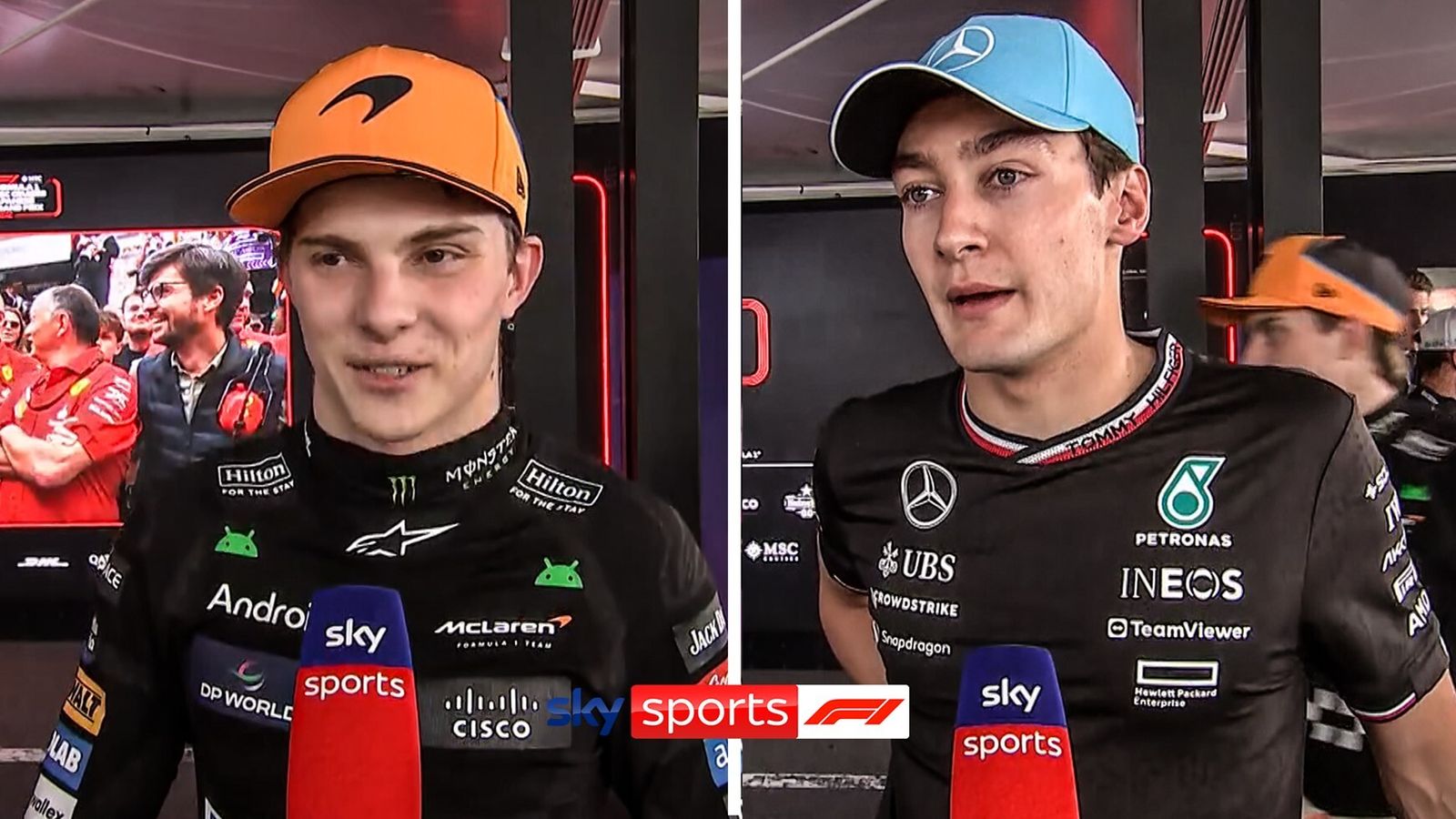 'I made a mistake' | George Russell and Oscar Piastri reflect on tense ...