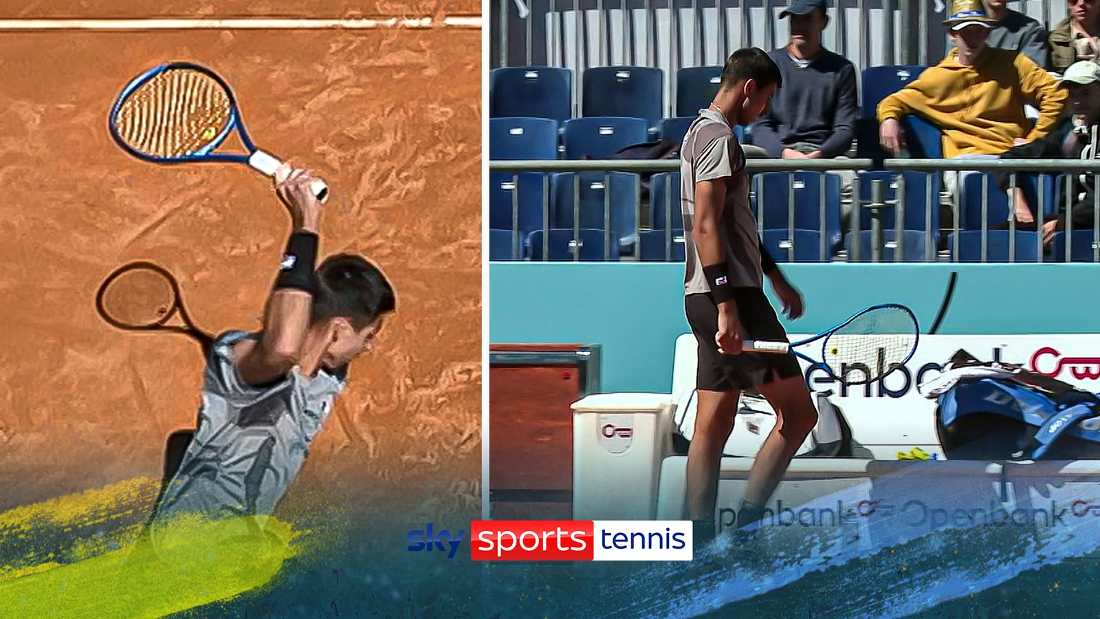 Alexei Popyrin's racket takes the brunt of his frustration on way to ...