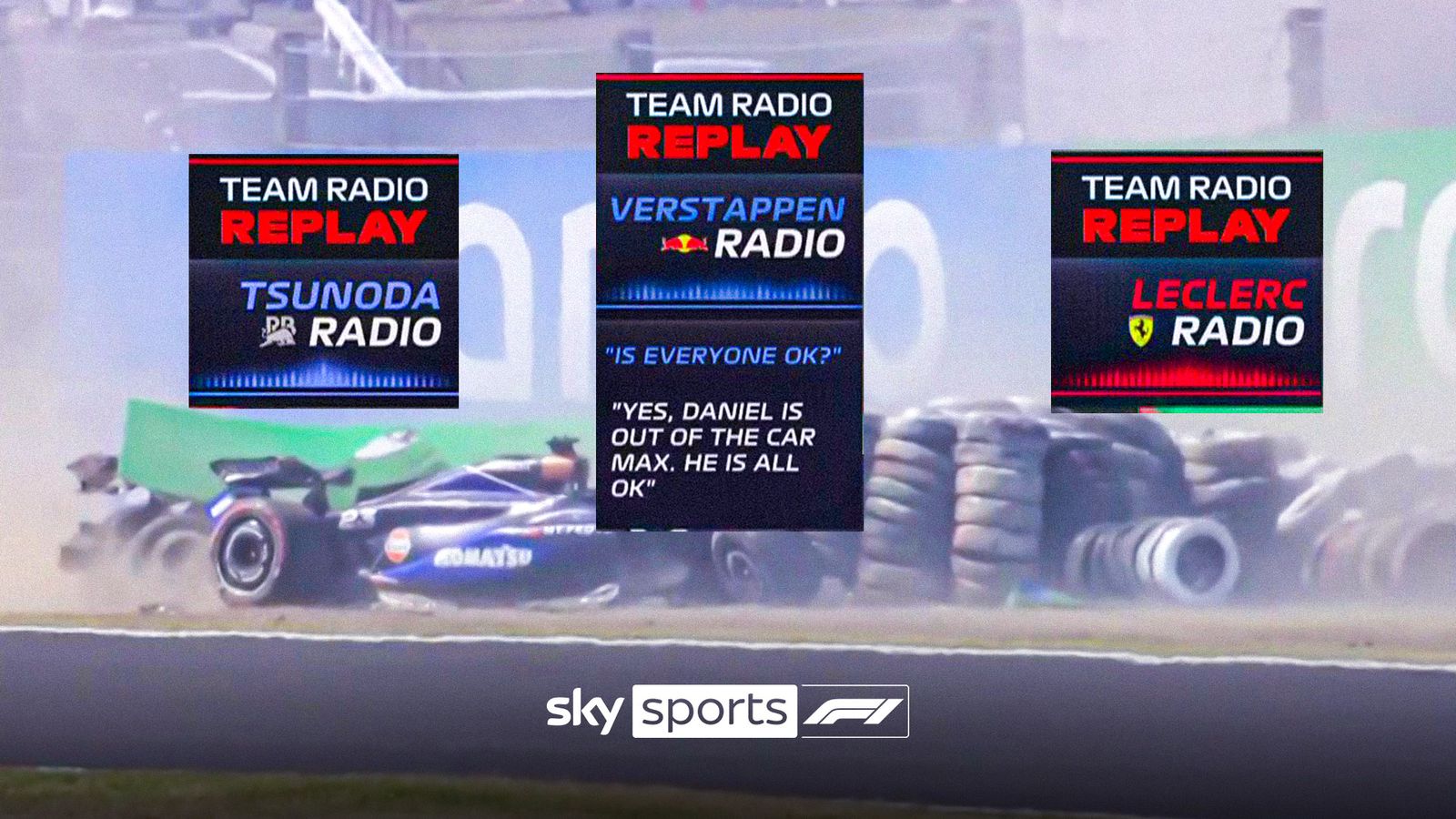 'Is everyone okay?' | Drivers show their concern after Daniel Ricciardo ...