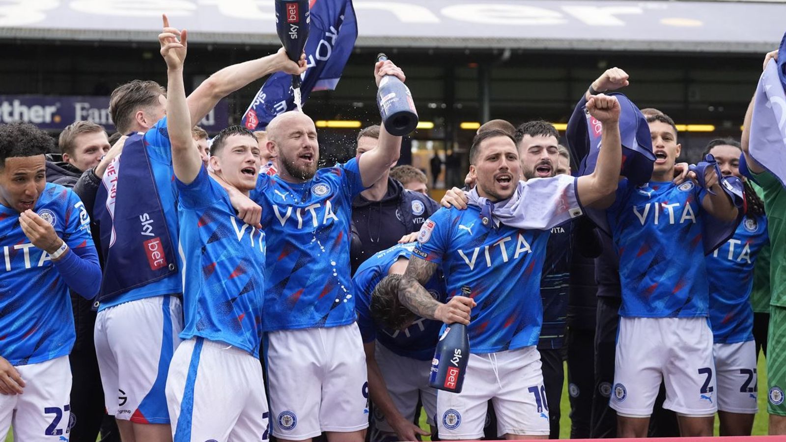 Stockport 2-0 Morecambe: Tanto Olaofe and Fraser Horsfall net as hosts ...