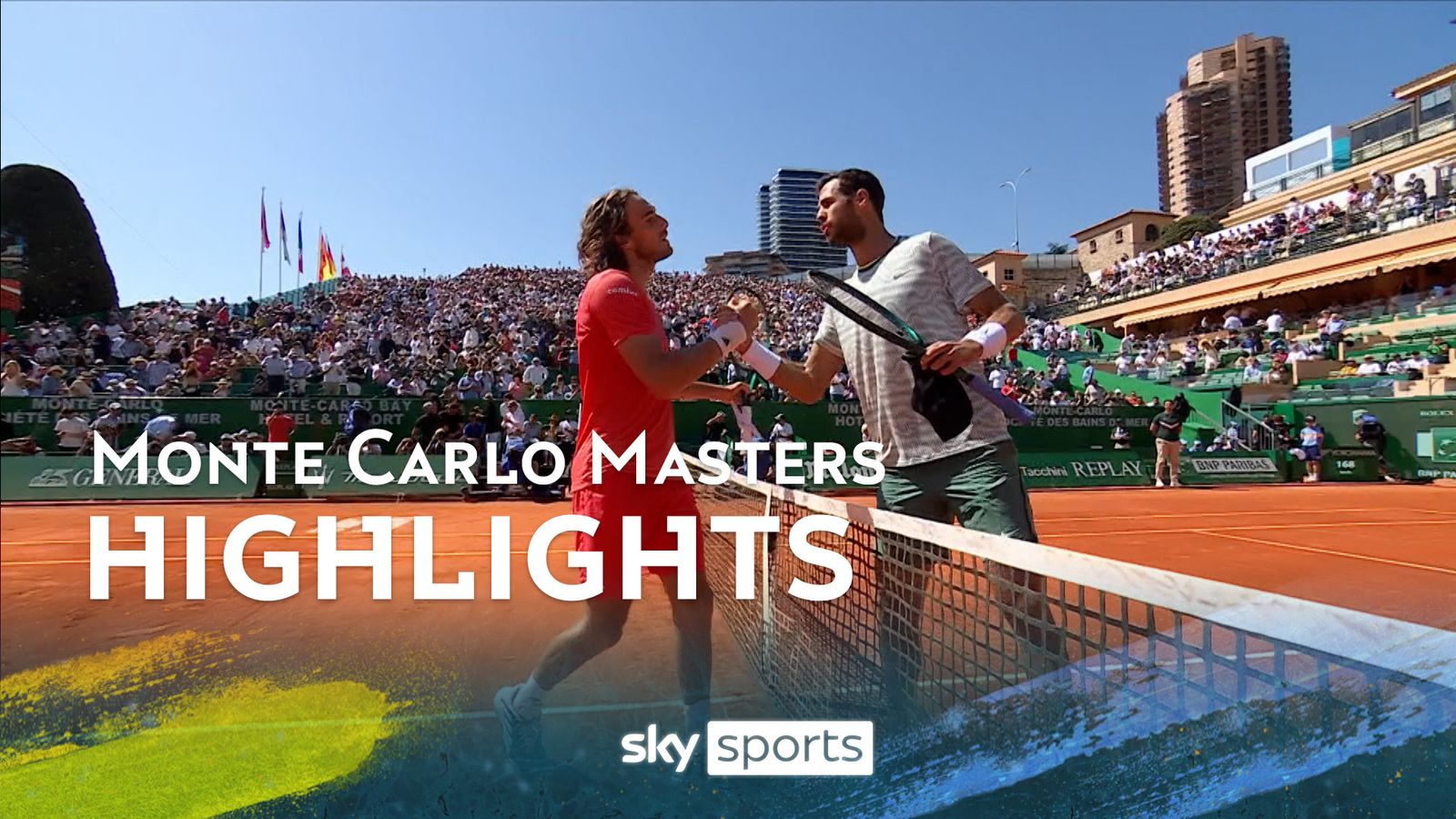 Stefanos Tsitsipas vs Karen Khachanov | Monte Carlo Masters highlights ...