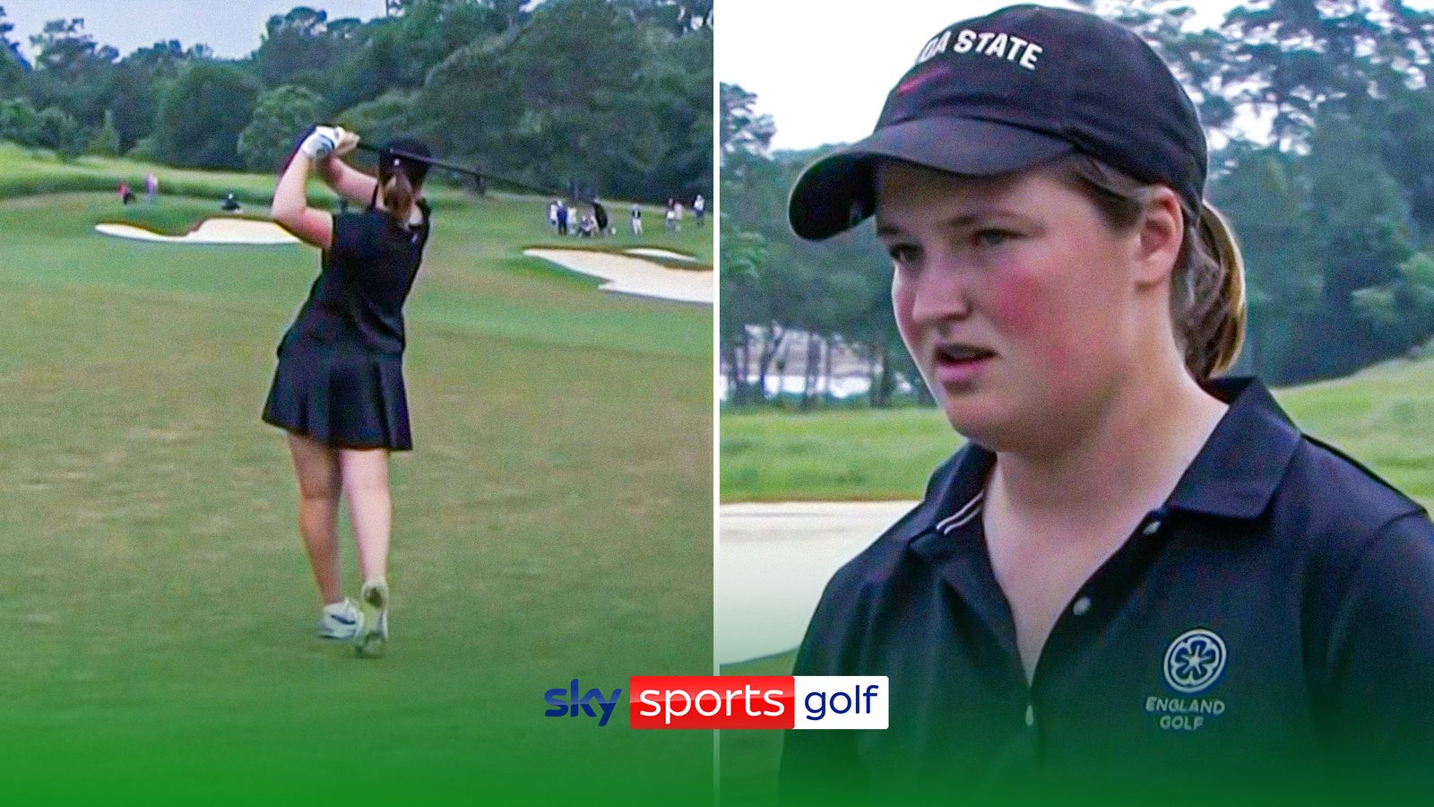 British amateur Lottie Woad hits incredible approach at Chevron ...