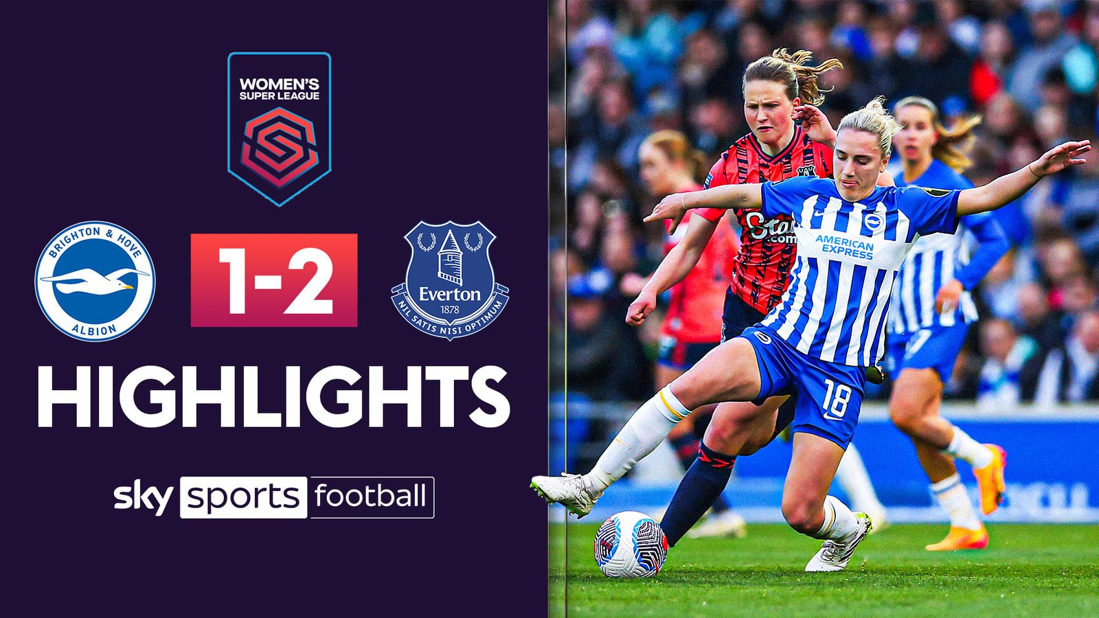 Brighton 1-2 Everton | WSL highlights | Football News | Sky Sports