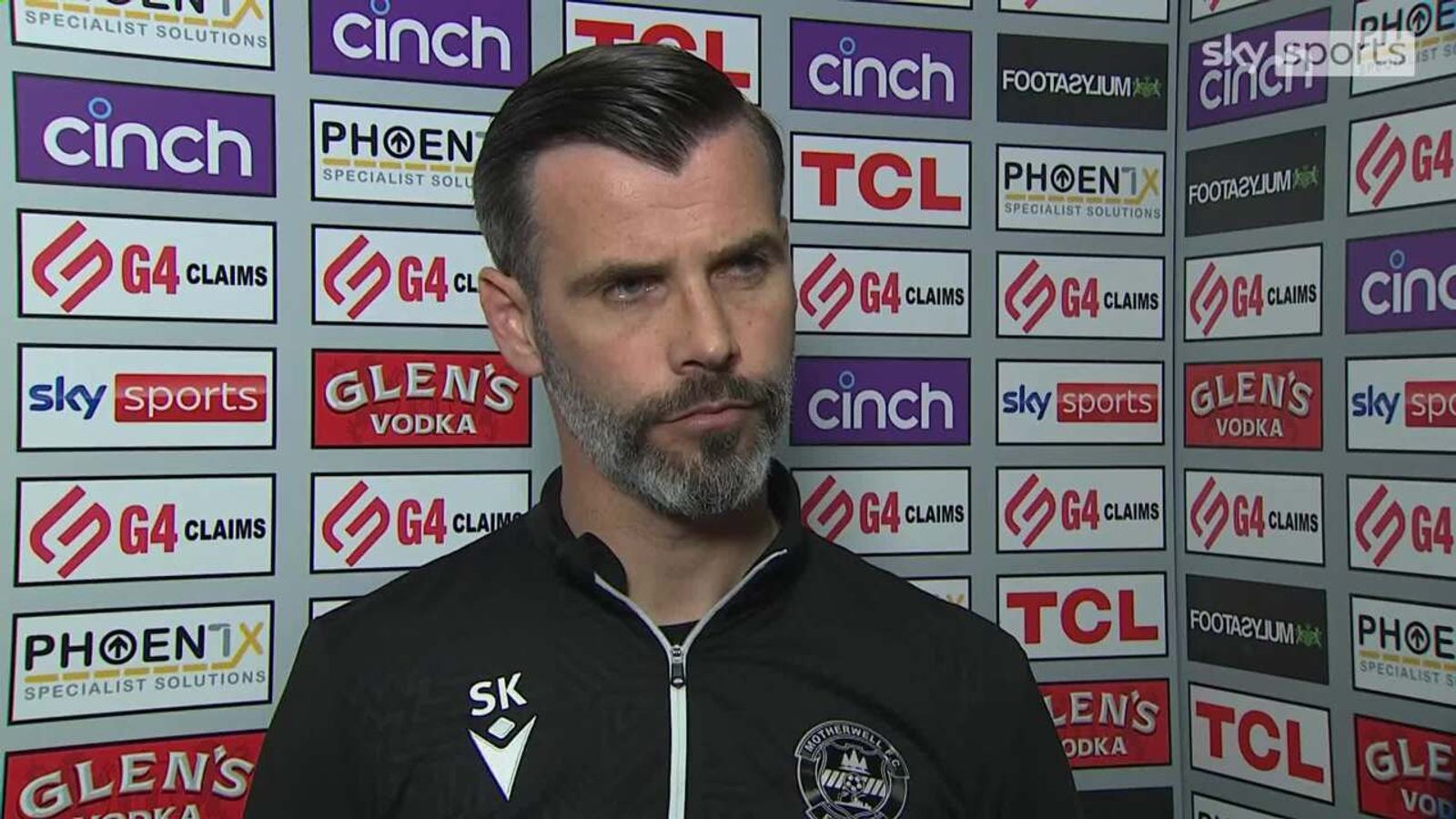 Motherwell boss Stuart Kettlewell reacts to Sam Nicholson's goal in 4-1 win vs Livingston ...