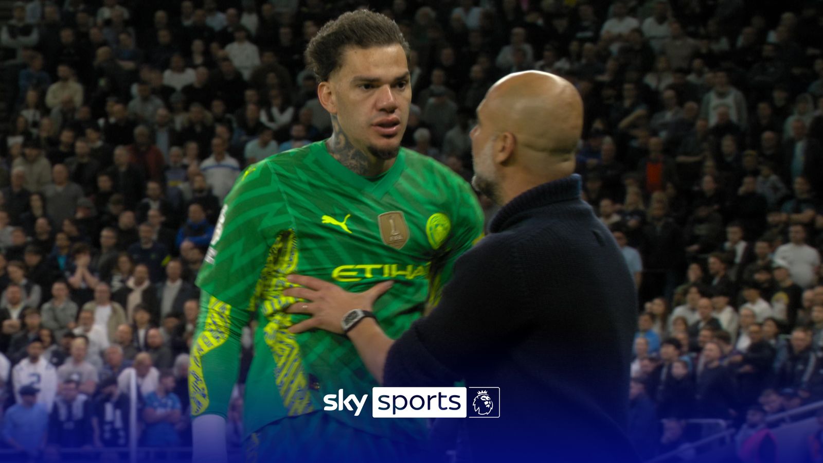 Tottenham vs Man City: Emotional Ederson subbed after head injury ...