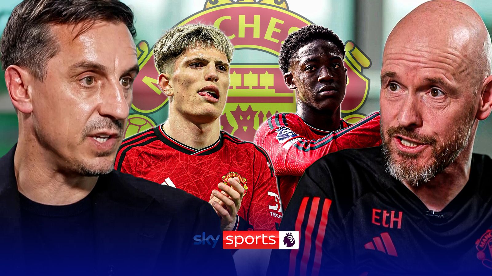 Gary Neville interviews Man Utd manager Erik ten Hag: Harry Kane, Rasmus Hojlund and Man Utd's ...