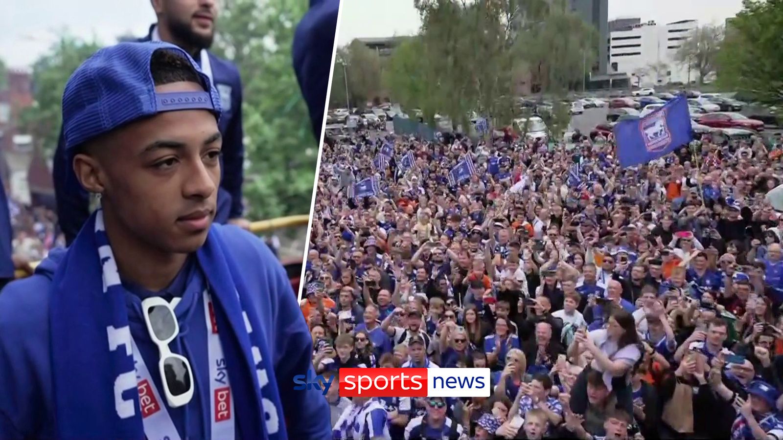 Ipswich Town take to the streets for their promotion parade | 'We've ...