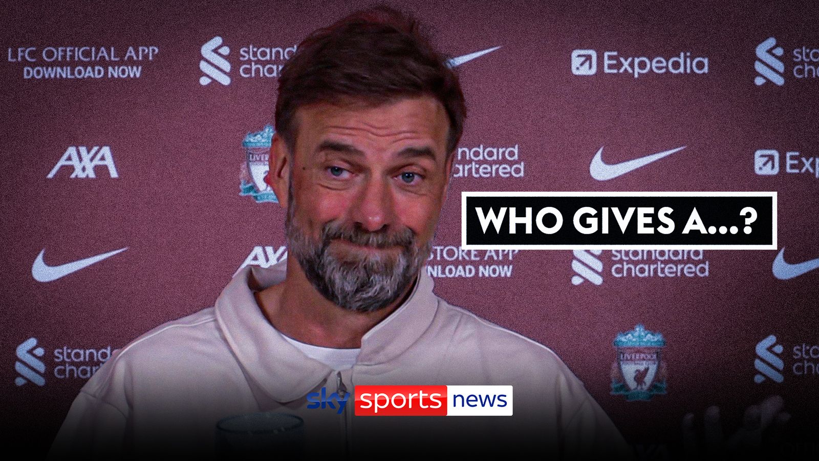 Who gives a...? | Jurgen Klopp jokes about being late two weeks running ...