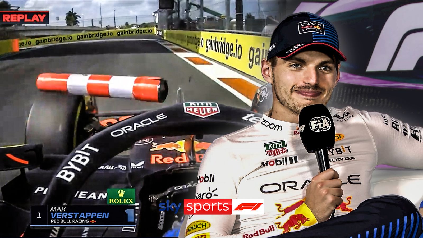 Max Verstappen jokes about cone collision: I decided to take it out! | F1 News | Sky Sports
