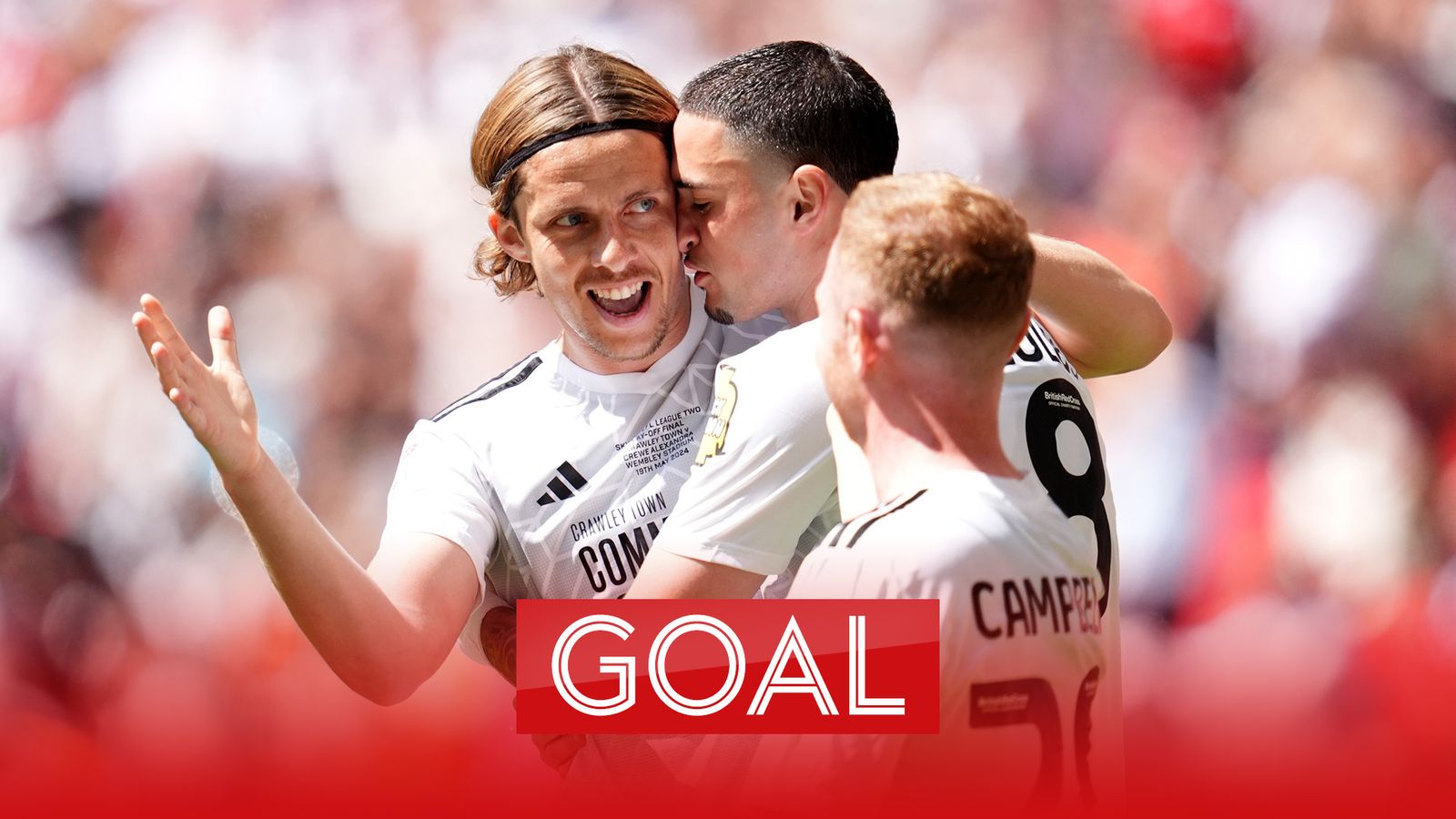 'Now he's a scorer at Wembley!' | Danilo Orsi fires Crawley into lead ...