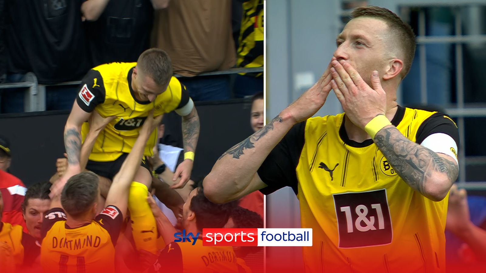 Marco Reus scores stunning free-kick for Borussia Dortmund against ...