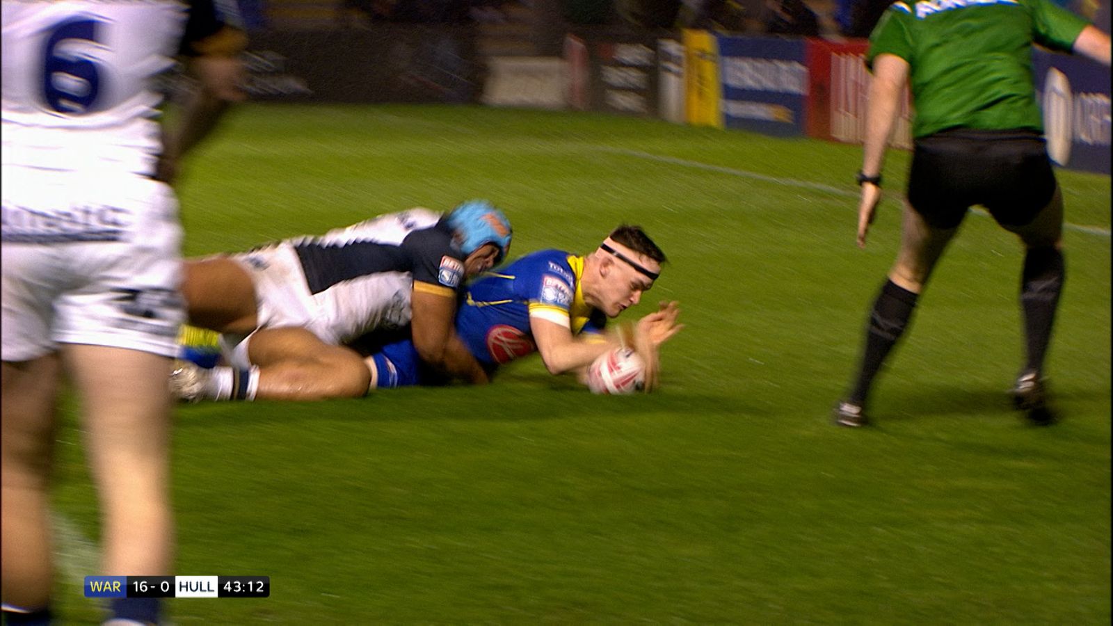 Josh Thewlis grabs his second of the night early on in the second half ...