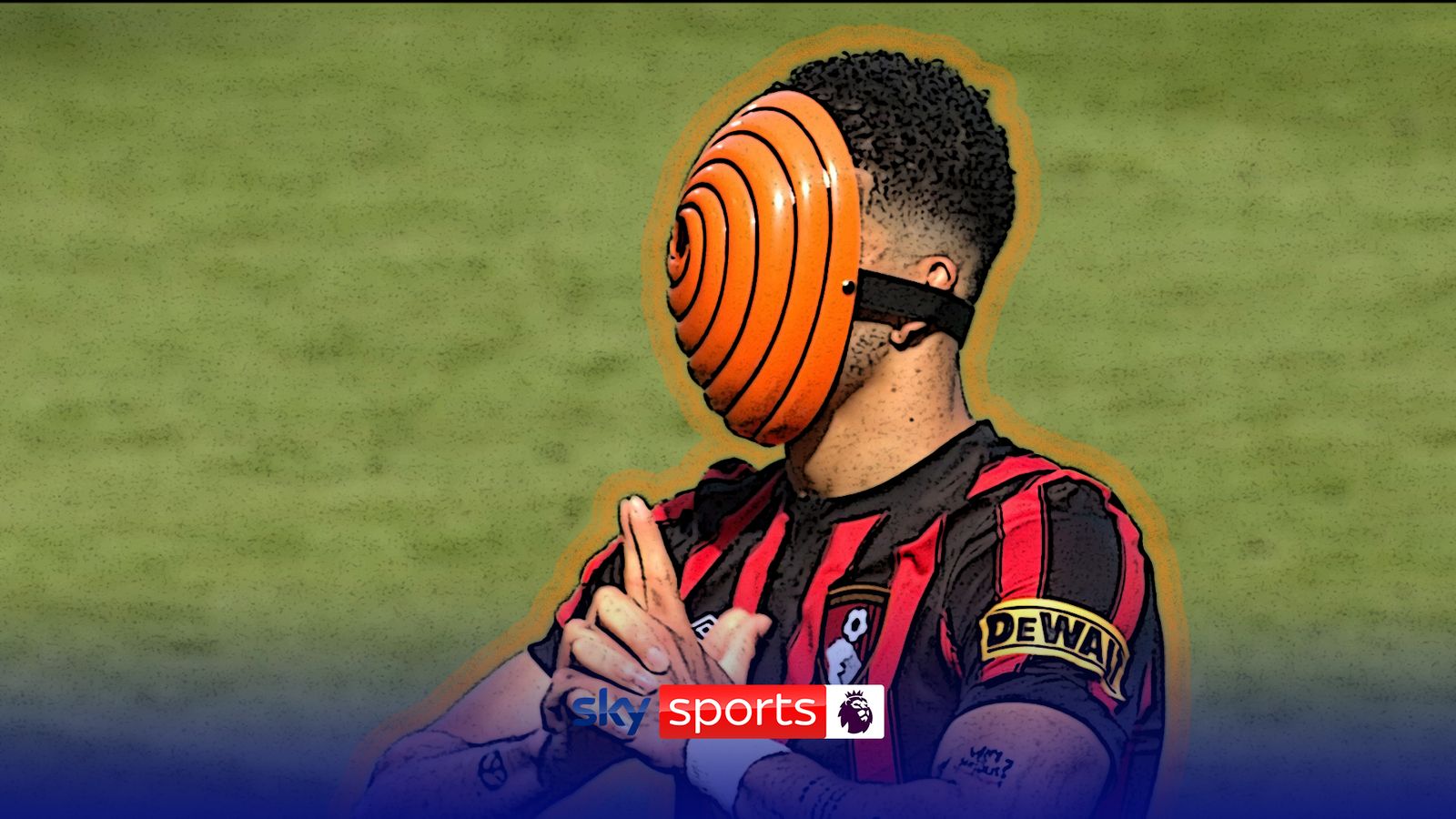 Dominic Solanke celebrates with mask from Naruto! | Football News | Sky ...