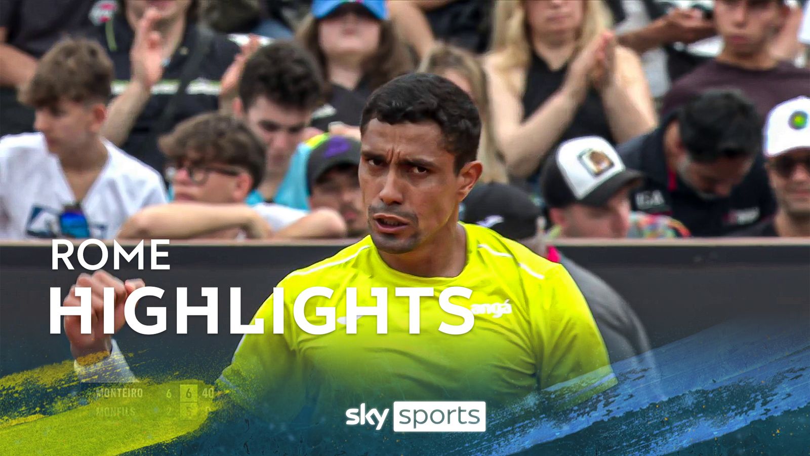 Thiago Monteiro vs Gael Monfils | Rome highlights | Tennis News | Sky ...