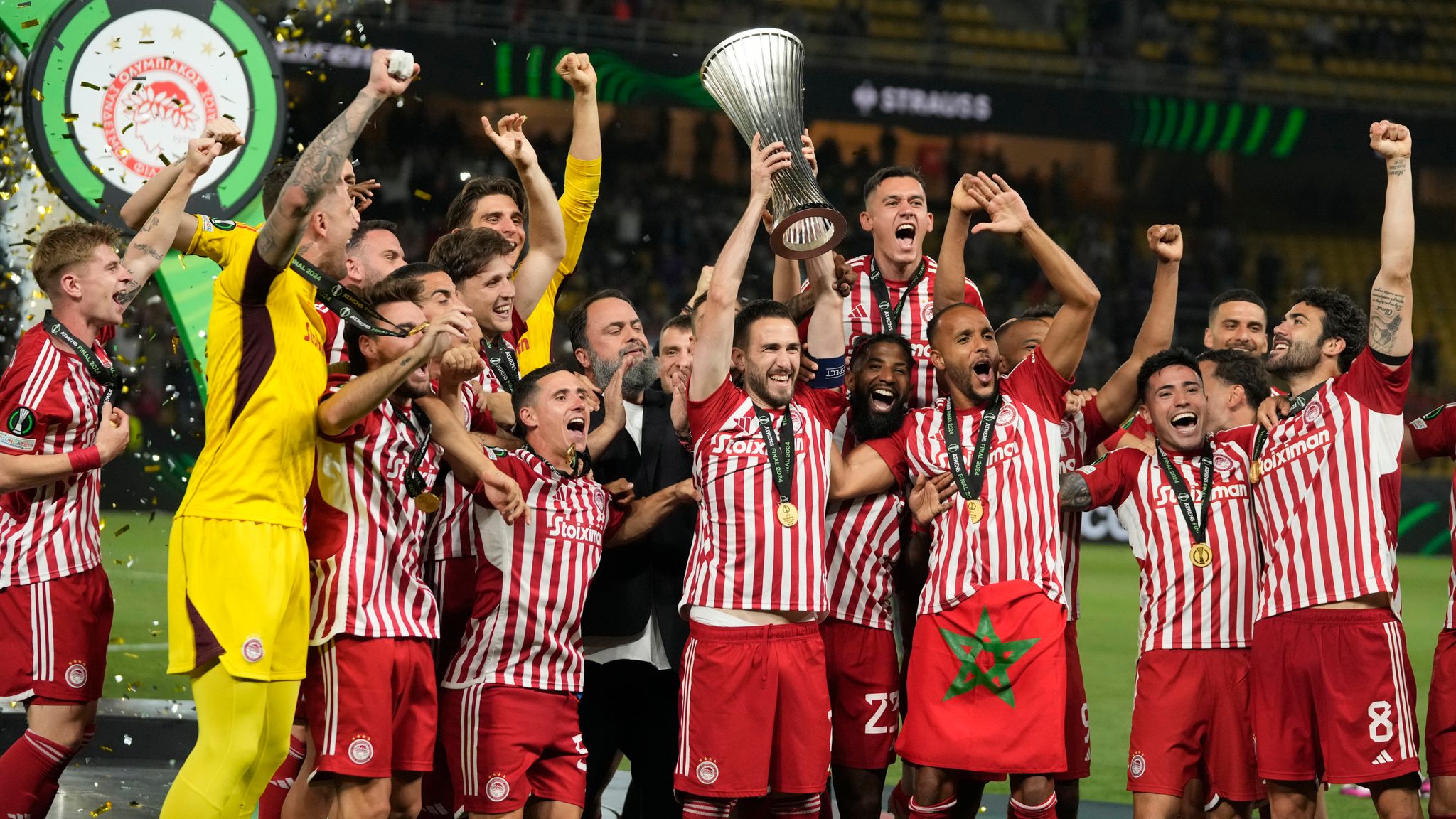 Olympiakos 1-0 Fiorentina: Ayoub El Kaabi scores winner in extra-time ...