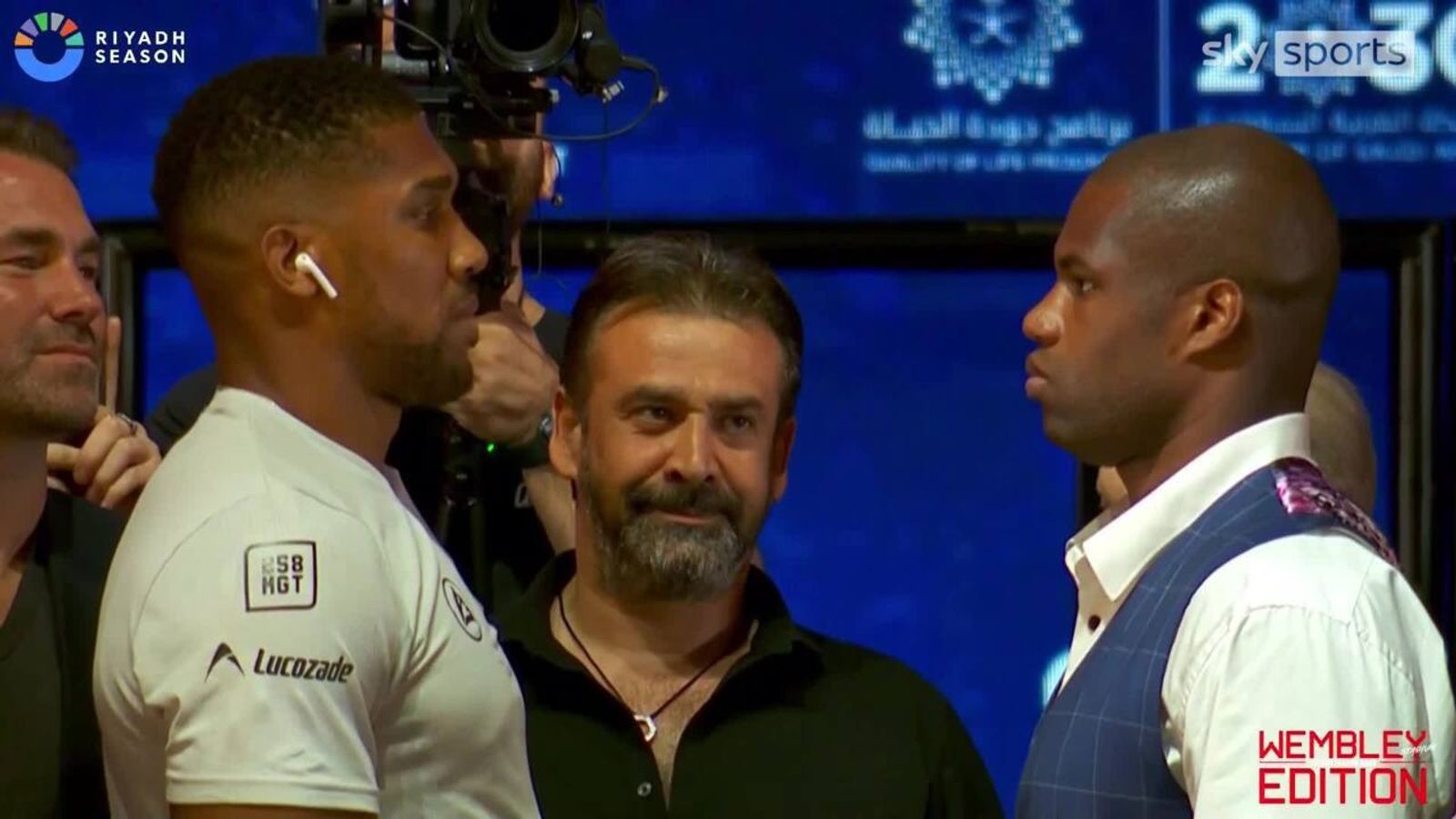 Anthony Joshua and Daniel Dubois' intense face-off! - 'Who is going to ...