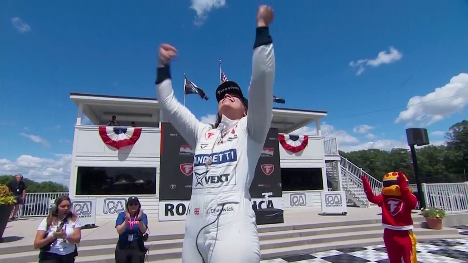 British driver Jamie Chadwick makes history at Indy NXT as first female ...