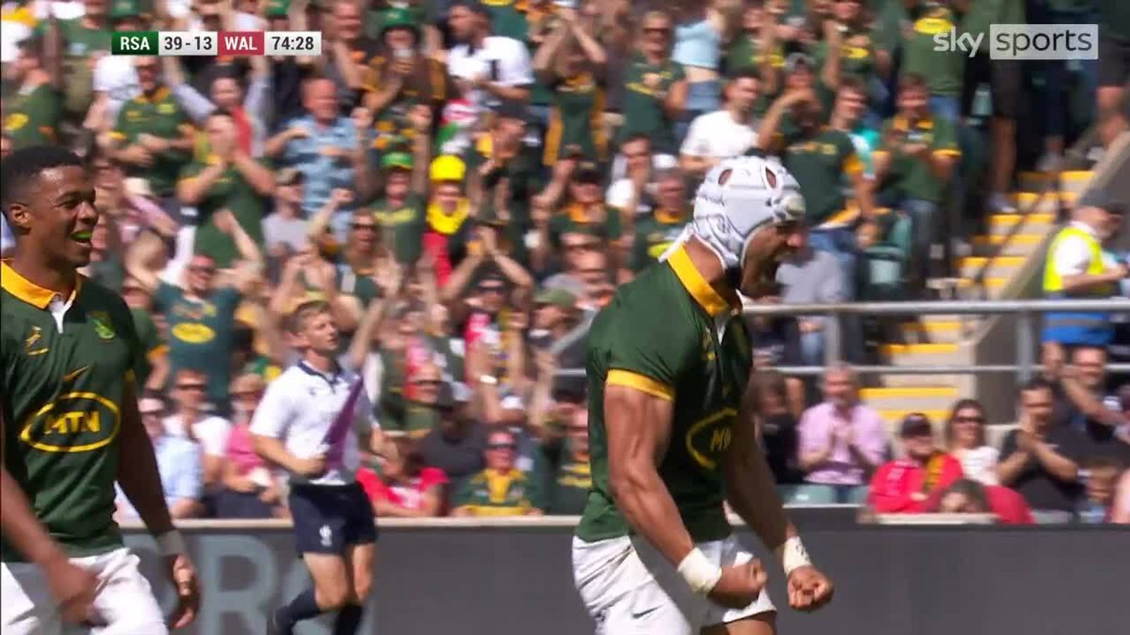 Edwill van der Merwe scores wonder try on debut for Springboks against ...