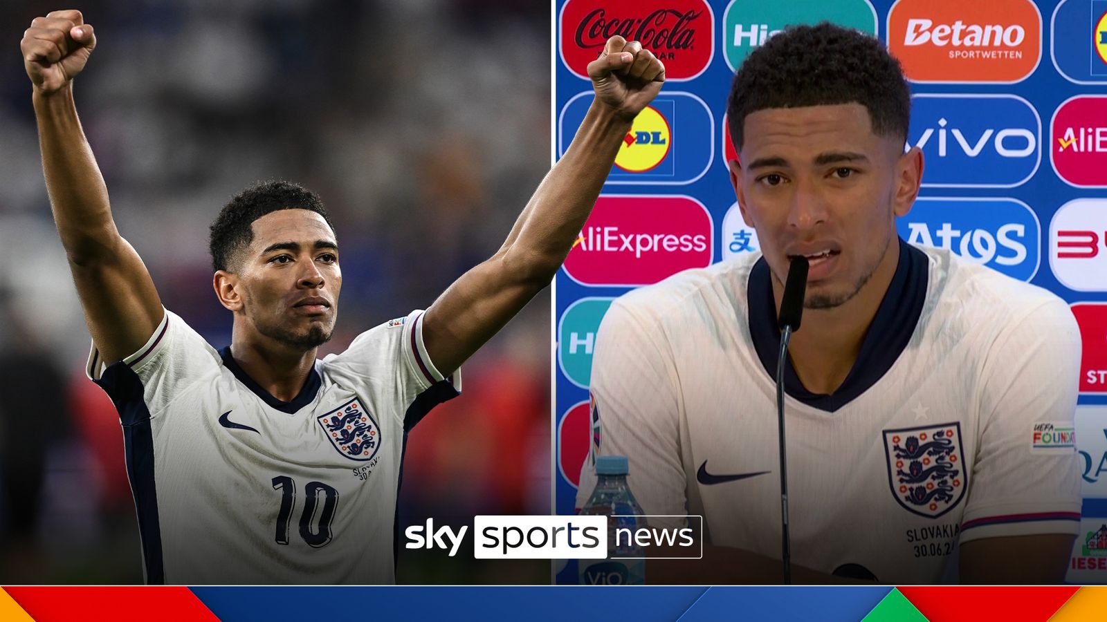 Euro 2024 - England 2-1 Slovakia (AET): Jude Bellingham and Harry Kane ...