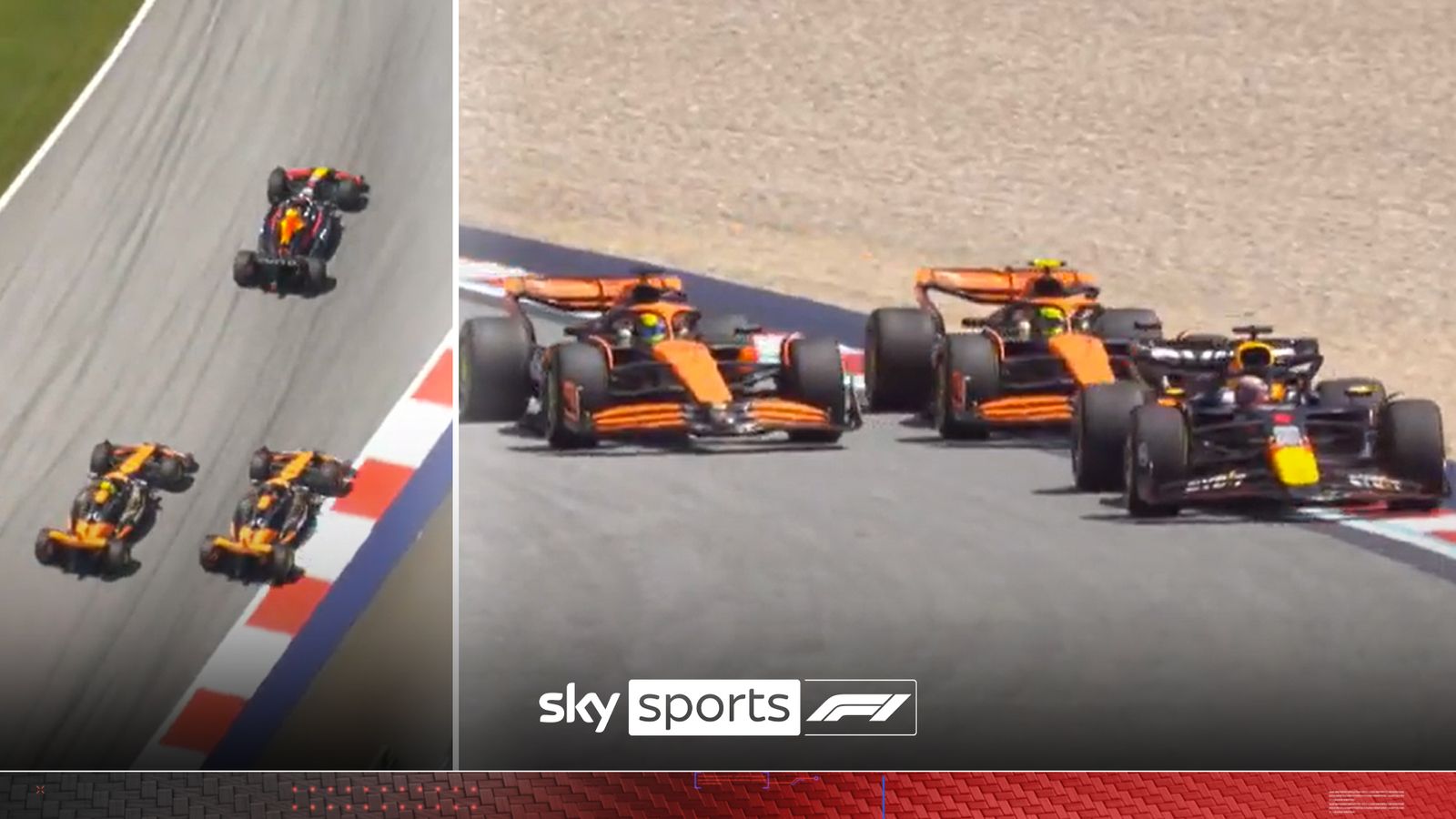 Max Verstappen and Lando Norris exchange lead in epic battle... as ...
