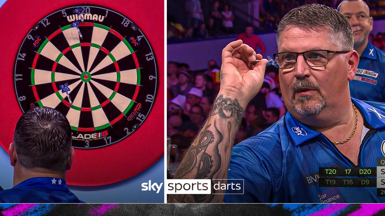 Gary Anderson checks out 117 to take quarter-final to a decider | Darts News | Sky Sports
