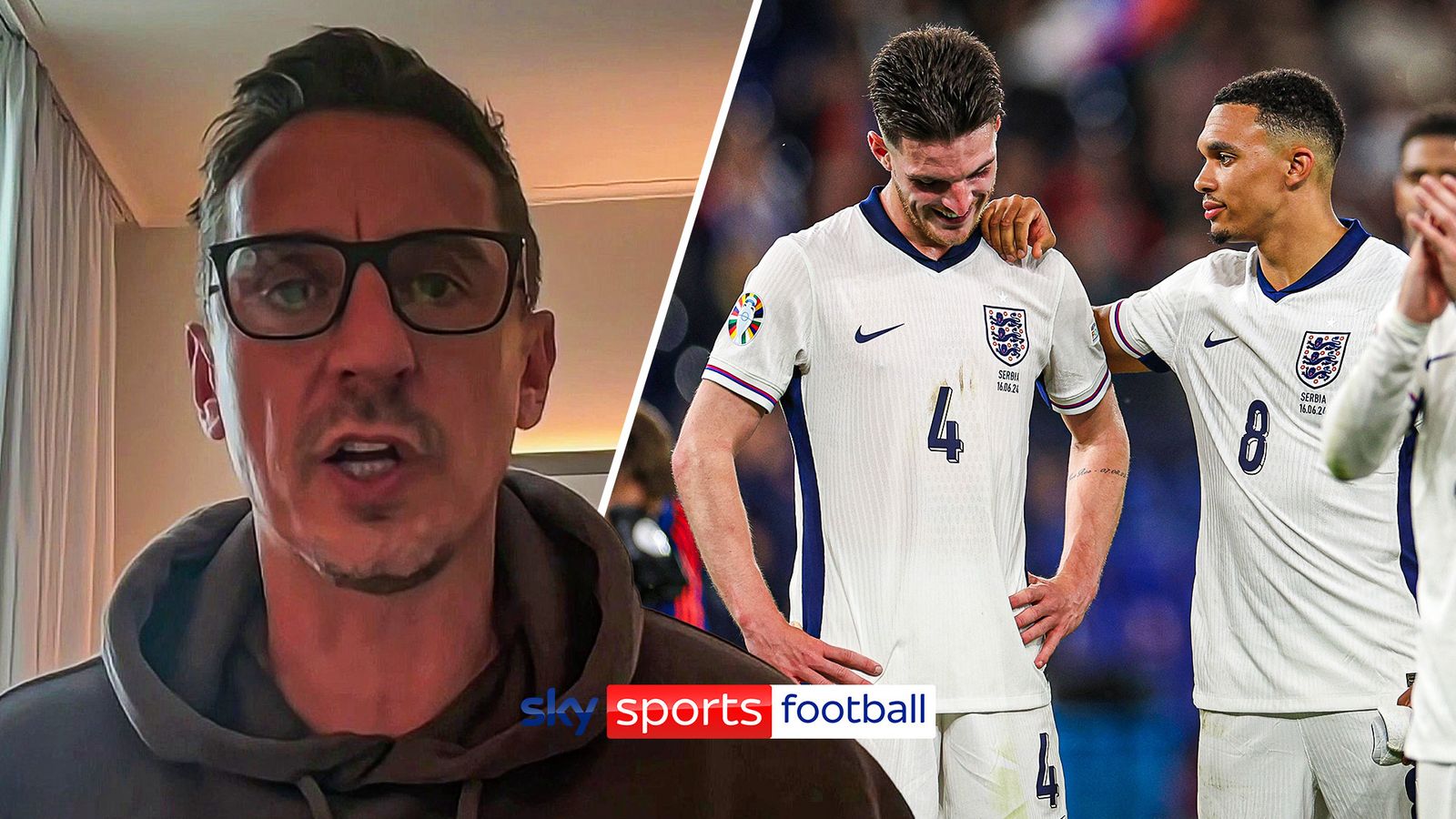 Gary Neville says balance of England midfield is major concern facing ...
