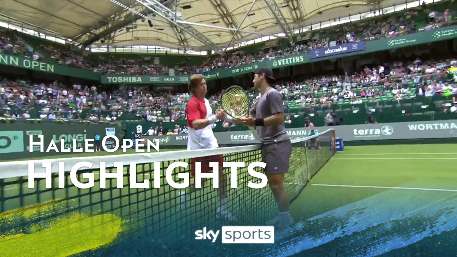 Marcos Giron vs Andrey Rublev | Halle Open highlights | Tennis News ...