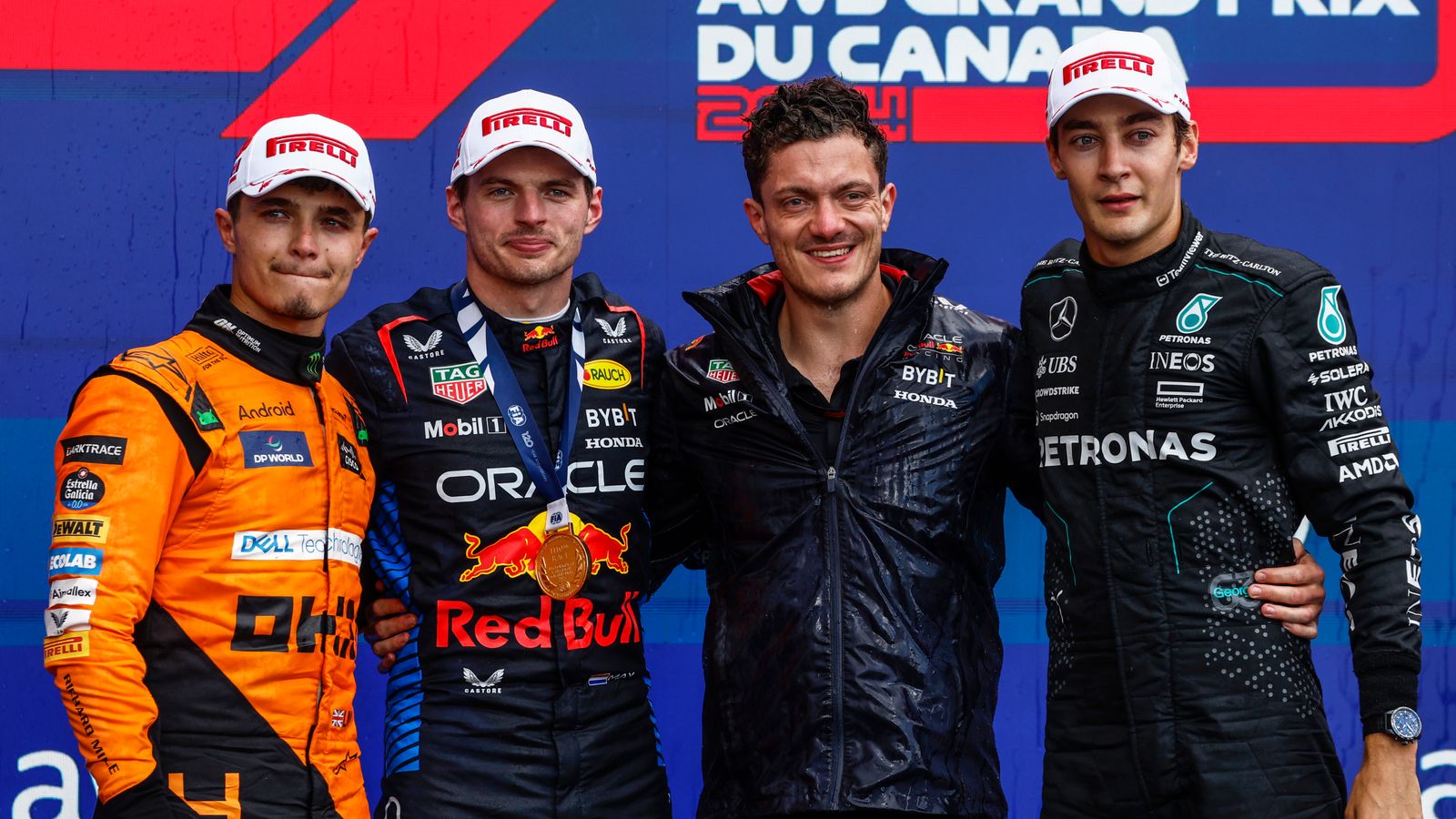 Canadian GP: Max Verstappen overcomes wet-race chaos to beat rueful ...