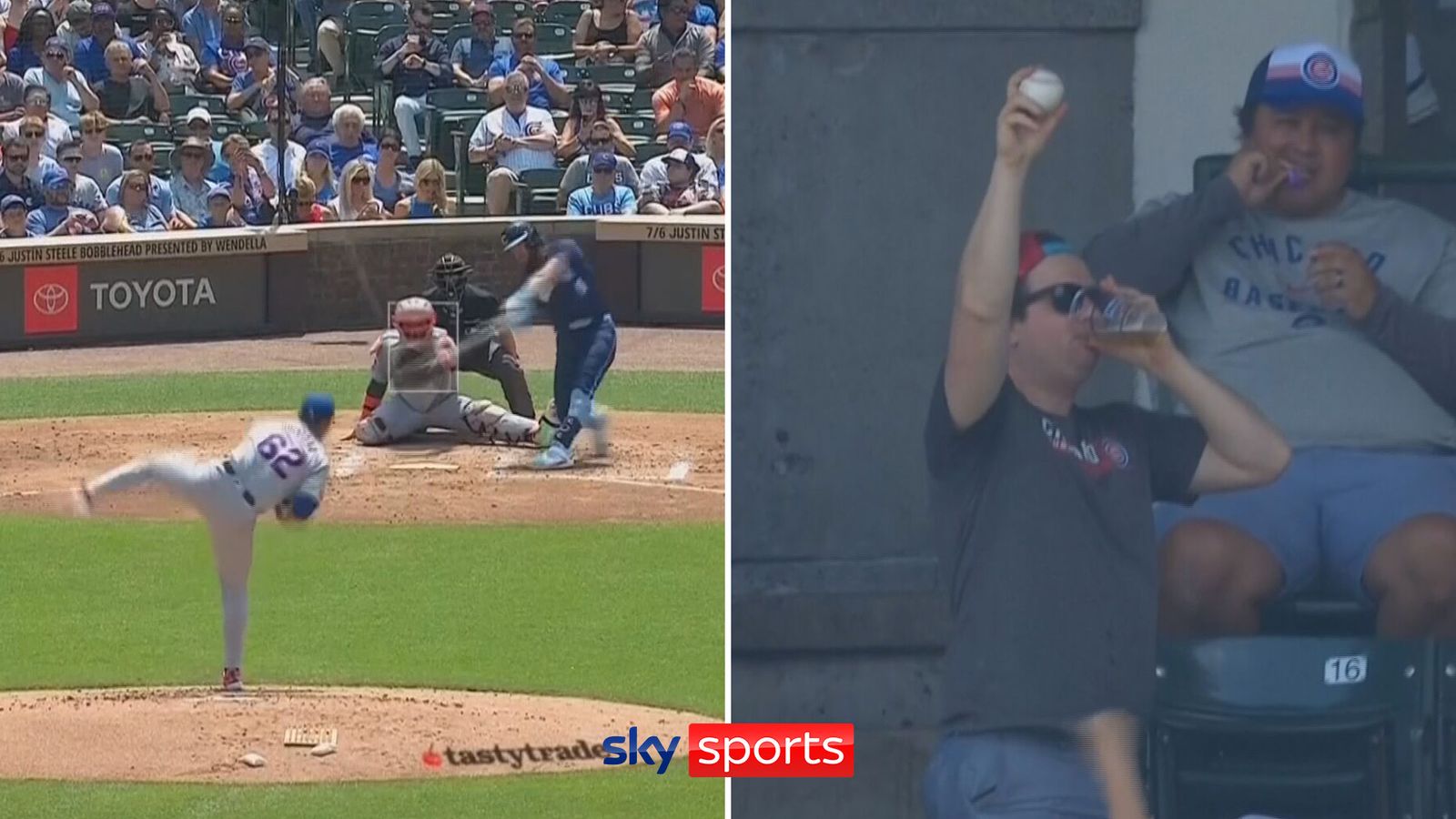 Major League Baseball: Fan claims incredible one handed catch ...