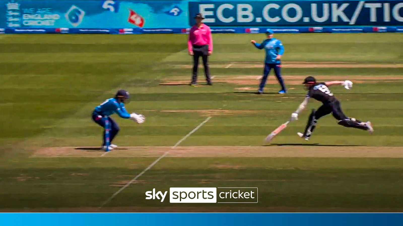New Zealand's Georgia Plimmer run out in first ODI against England ...