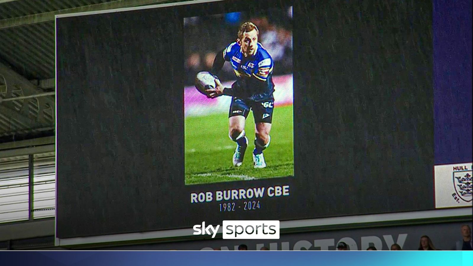 Leeds Rhinos and Hull FC pay tribute to Rob Burrow with minute applause ...