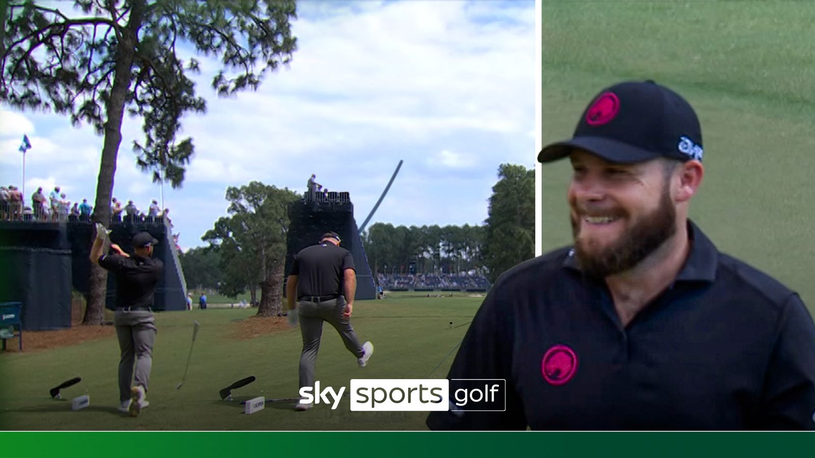 Tyrrell Hatton makes birdie despite angry tee shot reaction! | Golf ...