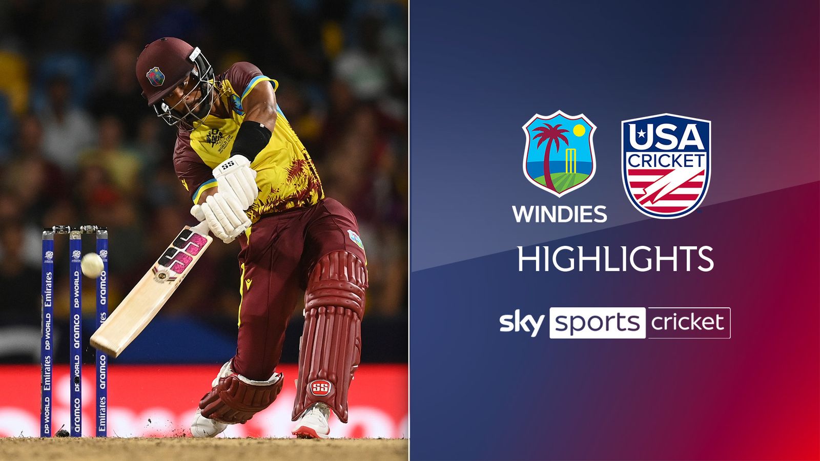 T20 World Cup: Shai Hope smashes West Indies to win over USA - and ...