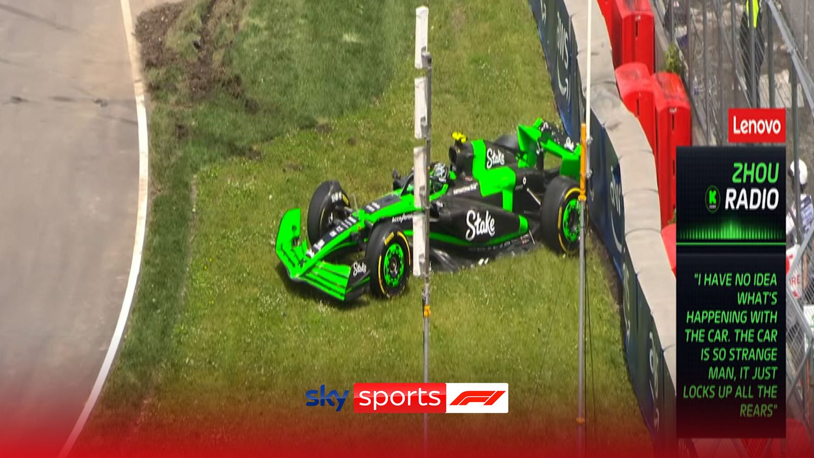 Canada GP: Zhou Guanyu crash brings out red flag | F1 News | Sky Sports