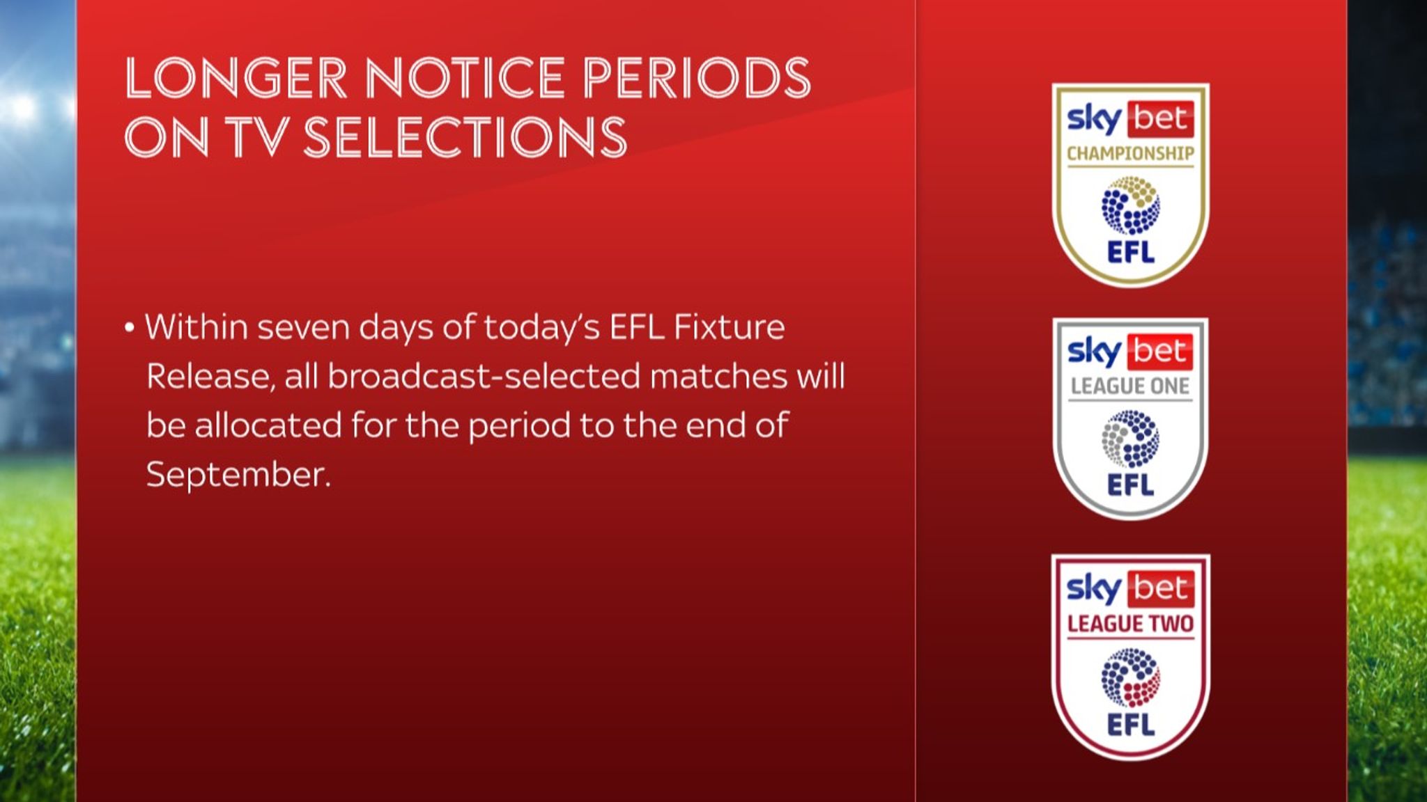 EFL 2024/25 fixtures: Sky Sports+ to broadcast every game of opening ...